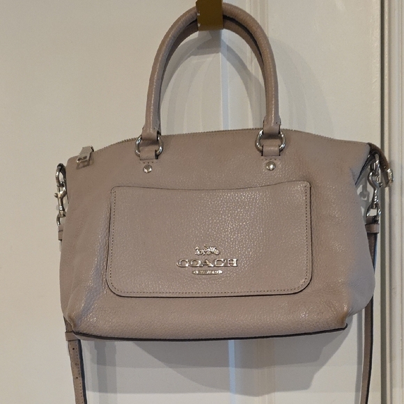 Coach | Bags | Coach Gray Leather Handbag | Poshmark